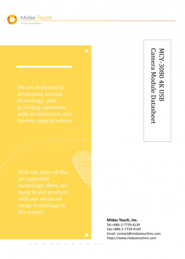 MCY-3080 datasheet page 1