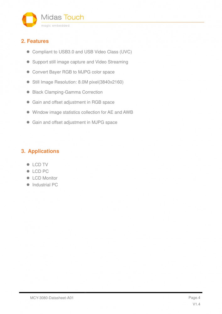 MCY-3080 datasheet page 5