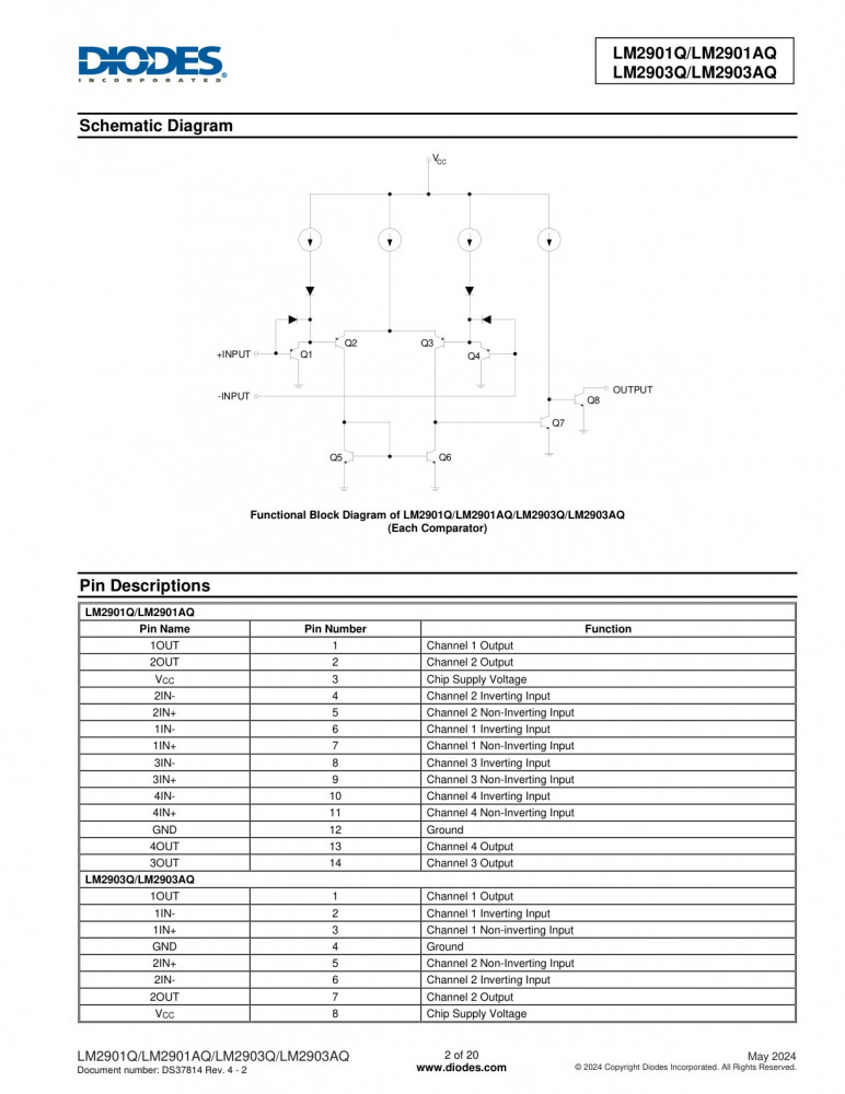 LM2901QS14-13 datasheet page 2