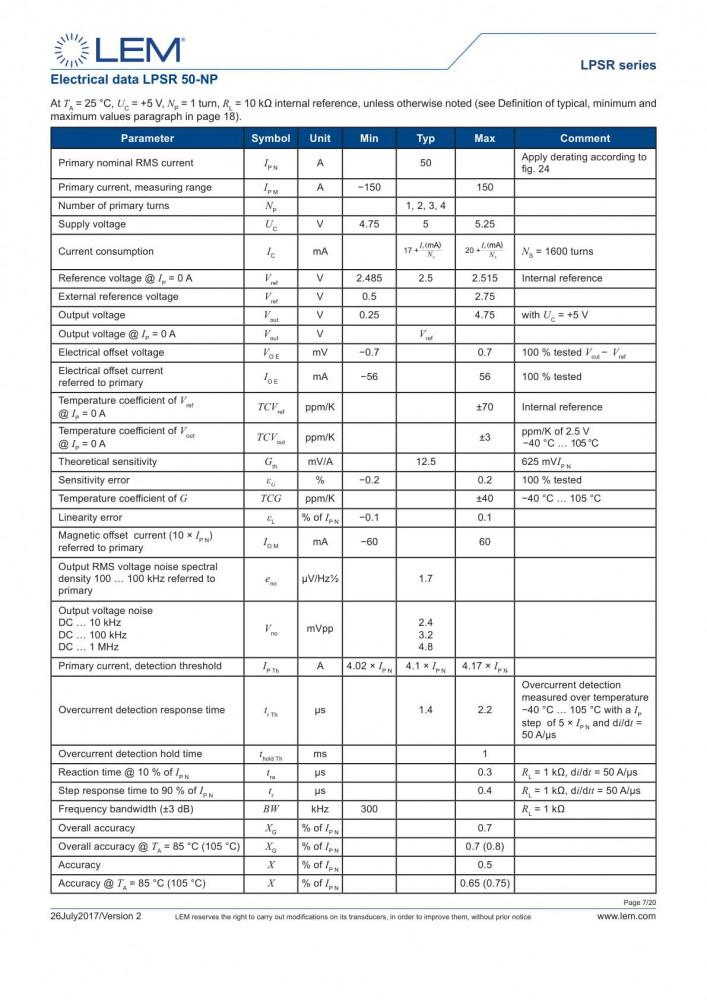 LPSR technical document page 7