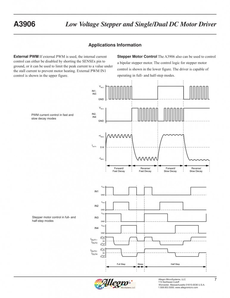 A3906 datasheet page 7
