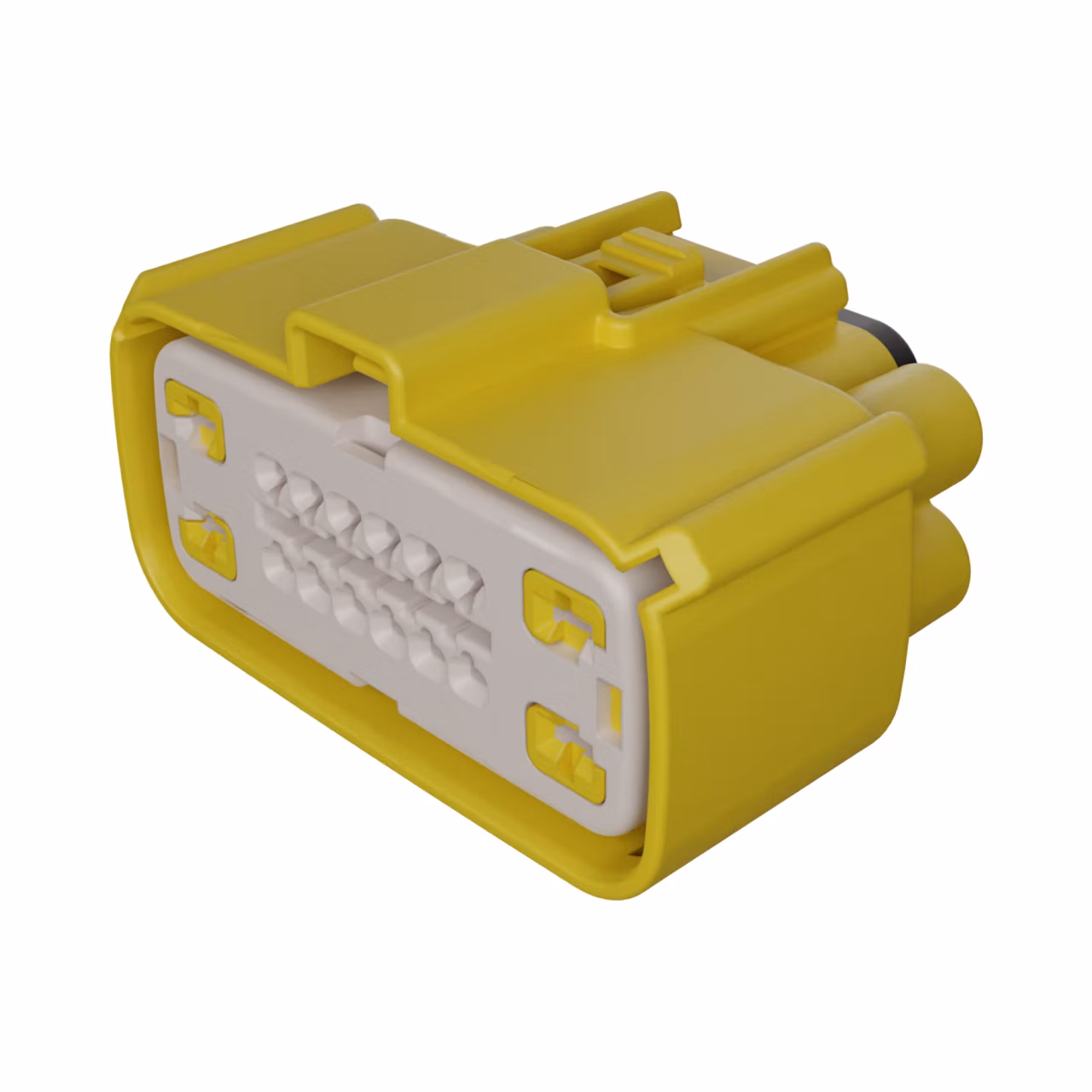 MX150 Hybrid Mat-Sealed Female Connector Assembly, Dual Row, 16 Circuits, Keying Option A, Yellow for sale