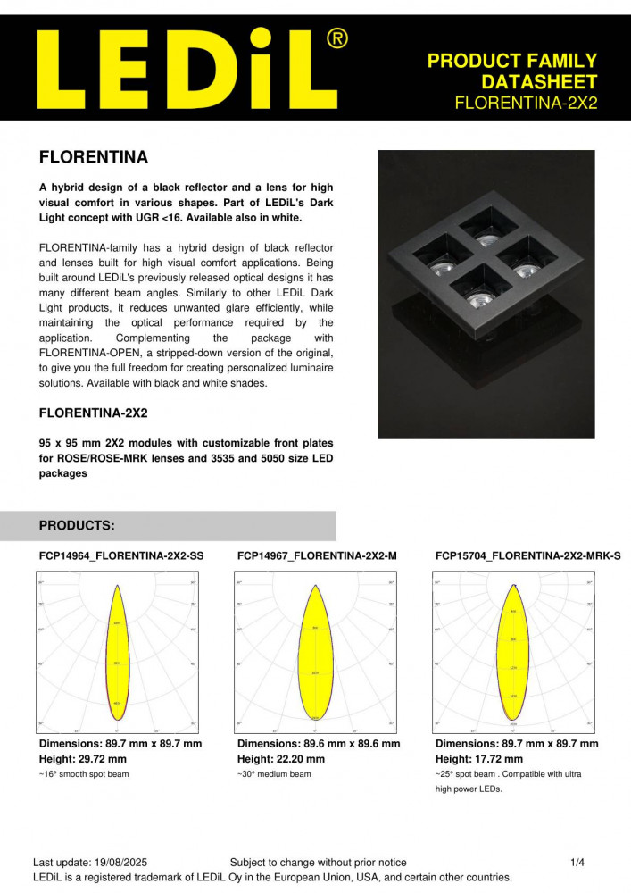 FLORENTINA-2X2-MRK-W technical document page 1
