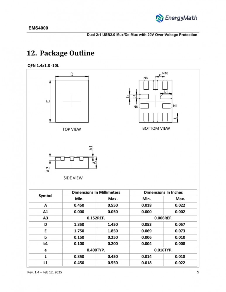 EMS4000MS datasheet page 9