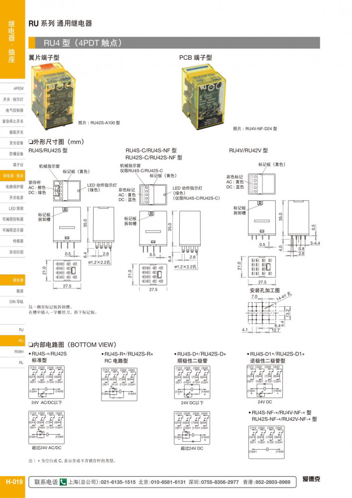 IDEC RU series datasheet page 7