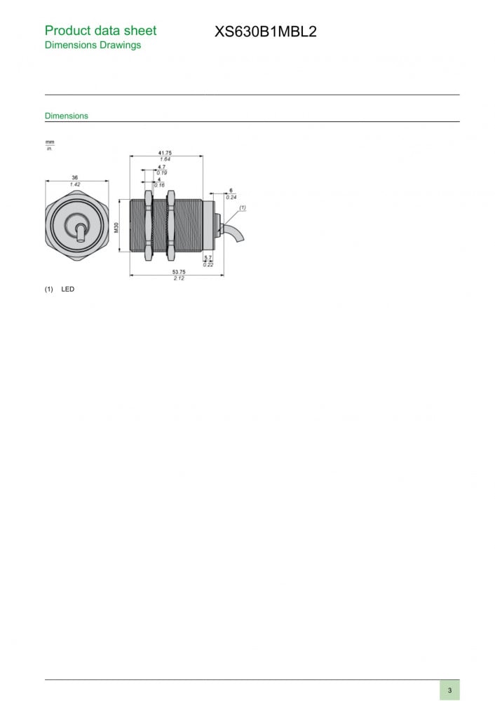 XS630B1MBL2 technical document page 3