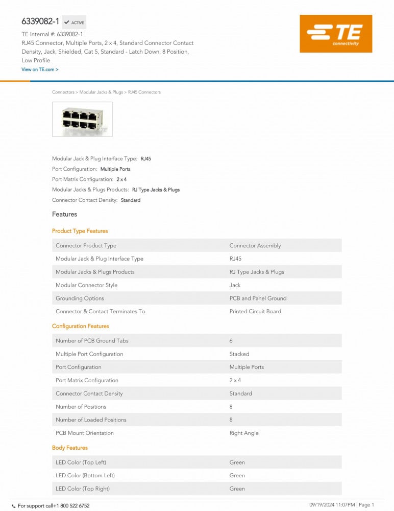 6339082-1 technical document page 1