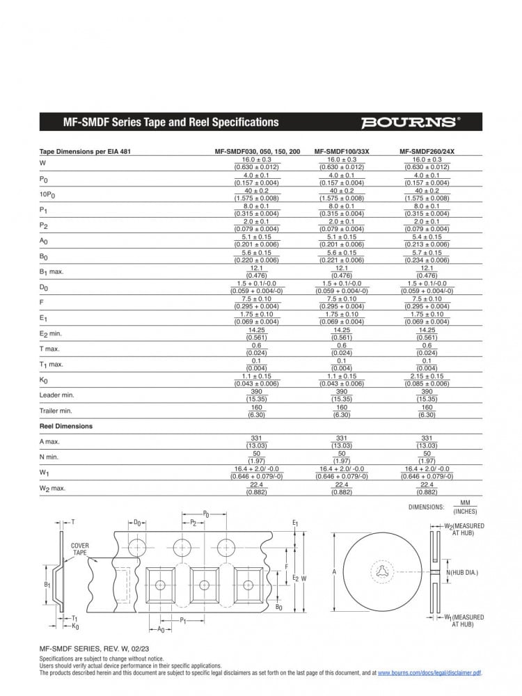 BOURNS MF-SMDF datasheet page 5