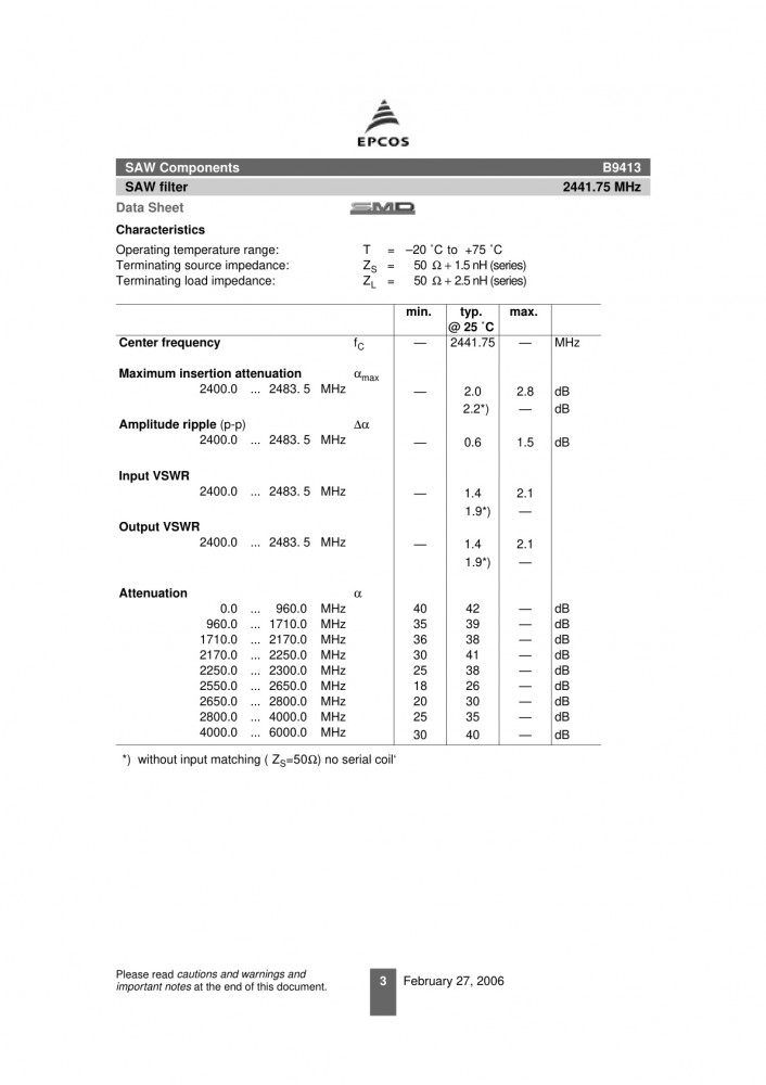 B9413 datasheet page 3