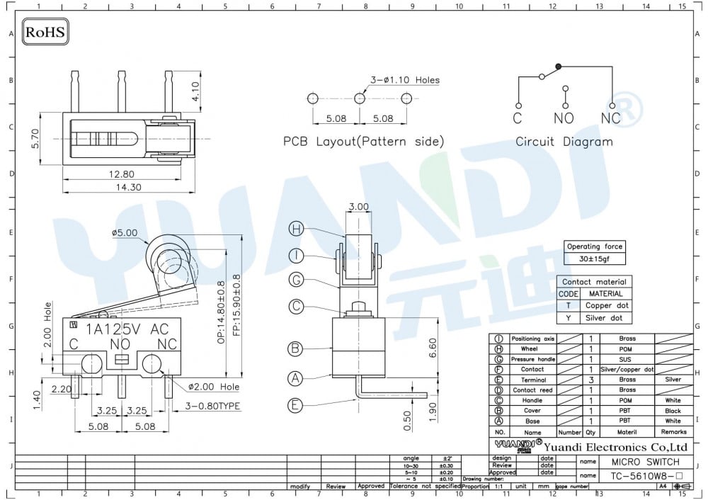 TC-5610W8-T technical document preview