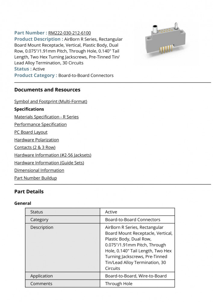 RM222-030-212-6100 technical document page 1