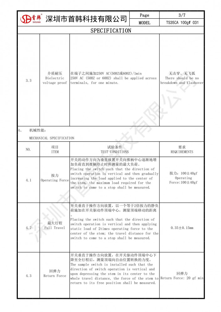 TS35CA 100gf 031 datasheet page 5