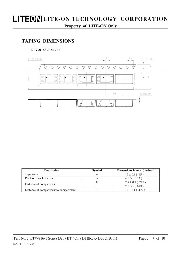 LTV-816 datasheet page 4