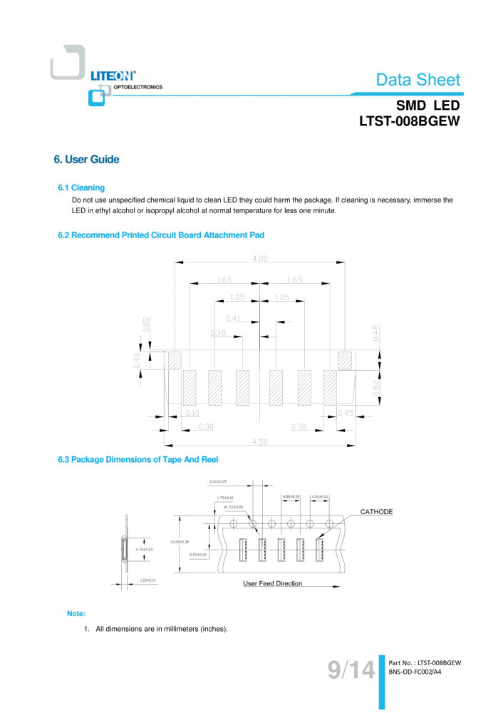 LTST-008BGEW datasheet page 10