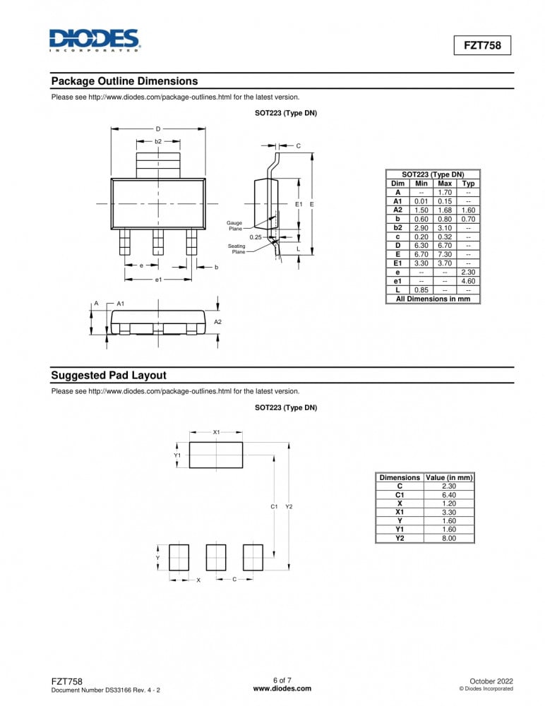 FZT758TA datasheet page 6
