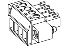 3.50mm Pitch Eurostyle Horizontal Plug, with Retention Screws and Reverse Imprinting, Gold (Au) Plated, Black, 11 Circuits