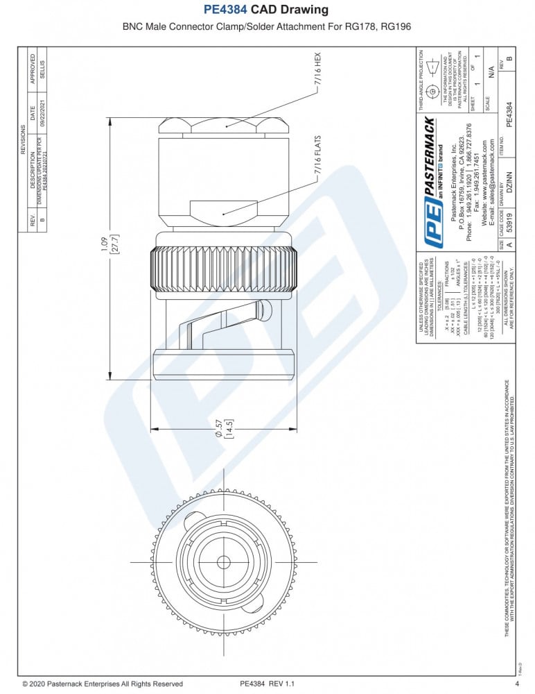 PE4384 technical datasheet page 4