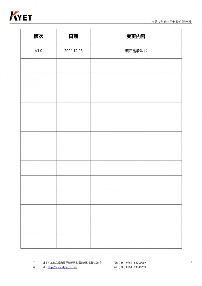 KYET MPBH224J2J1501 specification page 3