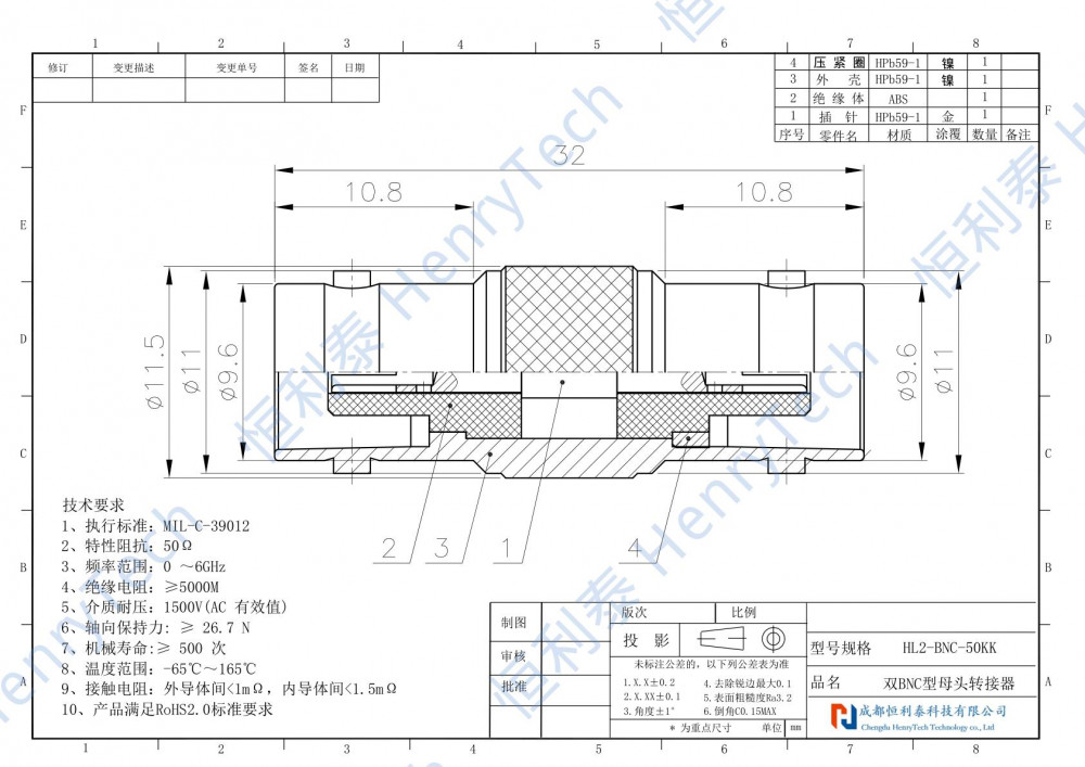 HL2-BNC-50KK technical document