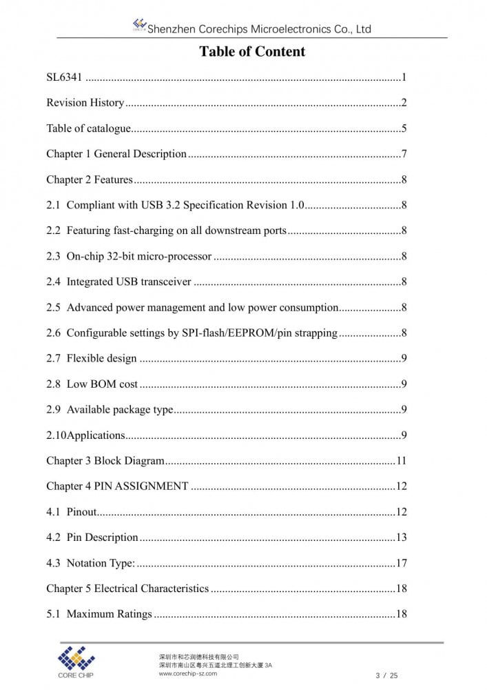 SL6341 datasheet page 3