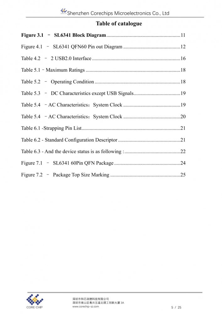 SL6341 datasheet page 5