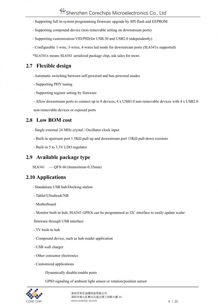 SL6341 datasheet page 9