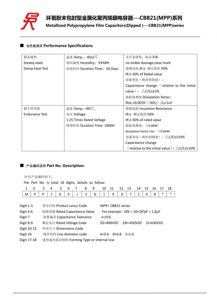 SRD CBB21 datasheet page 2
