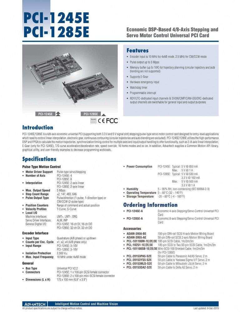 PCI-1285E product documentation preview