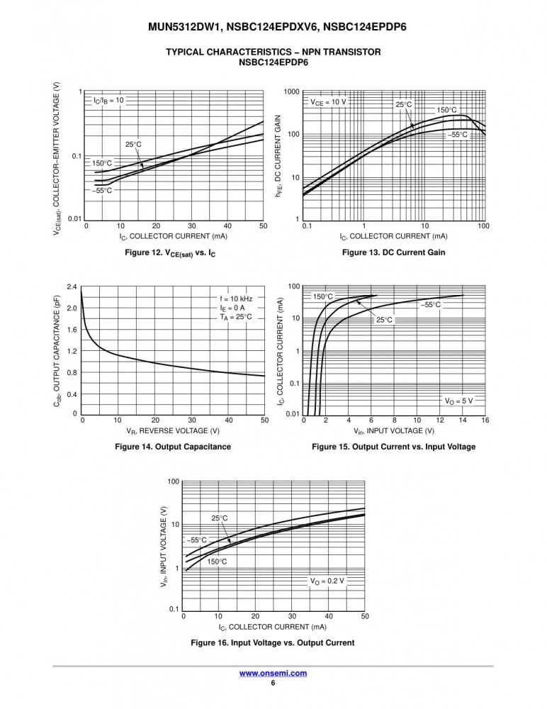SMUN5312DW1T1G datasheet page 6