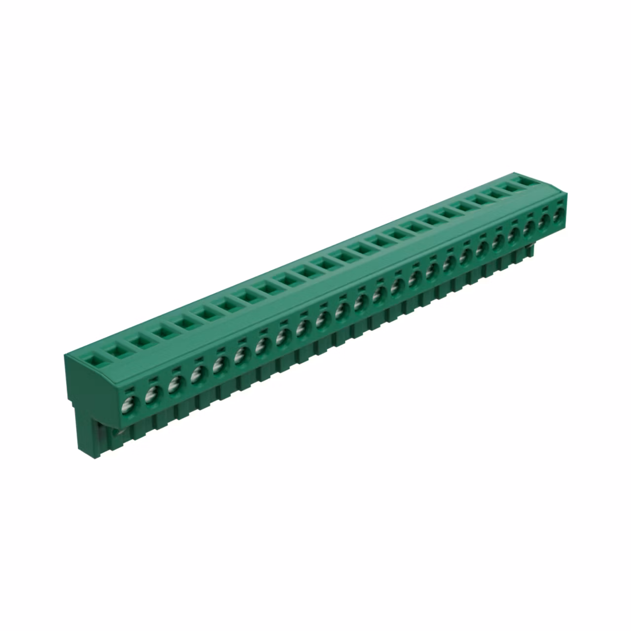 5.08mm Pitch Eurostyle Horizontal Plug, with Reverse Imprinting, Green Housing, 24 Circuits for sale
