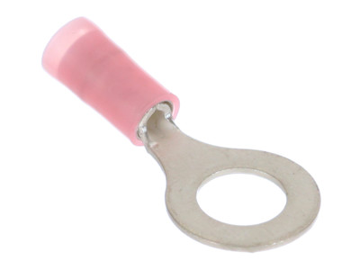 Avikrimp Ring Tongue Terminal for 22-18 AWG Wire, Stud Size 3/8