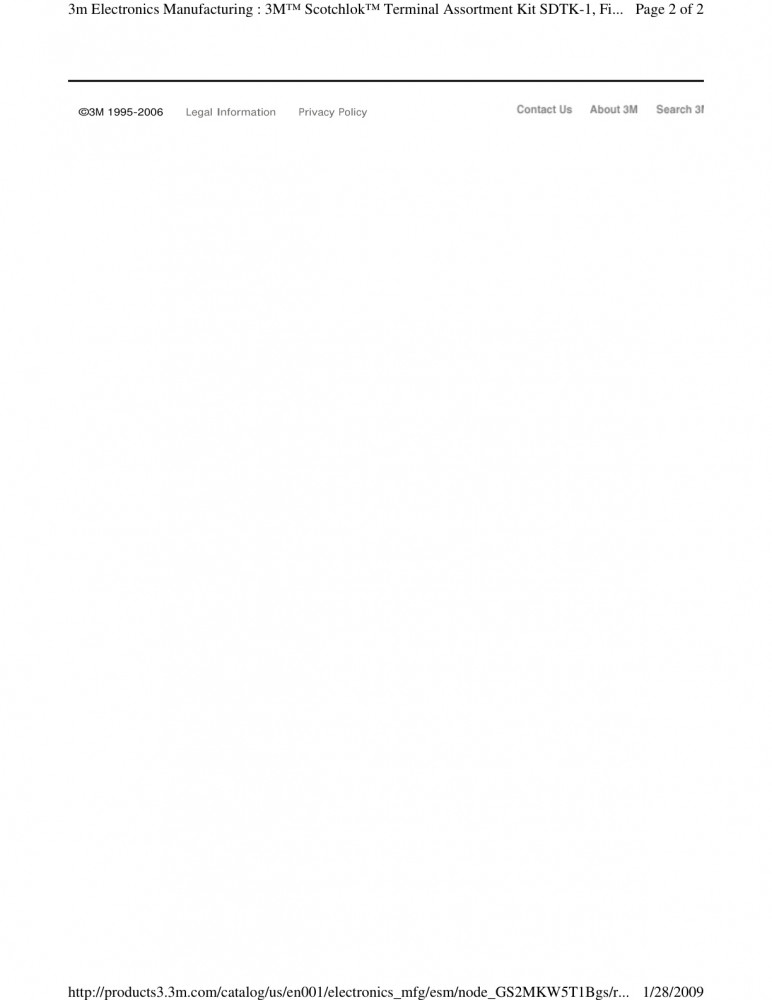 3M Scotchlok SDTK-1 technical document page 2