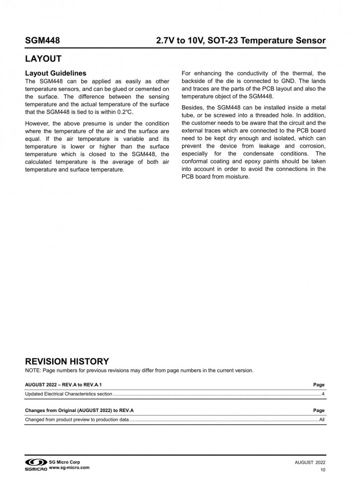 SGM448 datasheet page 10