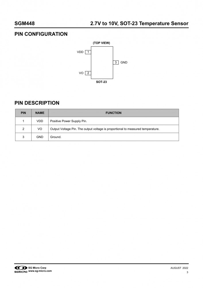 SGM448 datasheet page 3