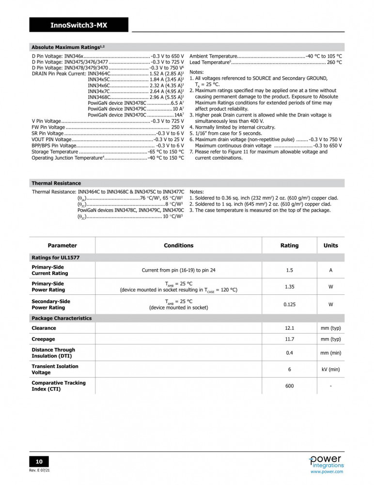 INN3464C0245-TL datasheet page 10