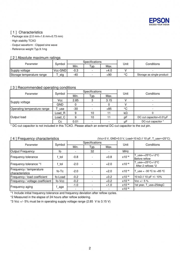 EPSON TG-5006CJ-47L datasheet page 2