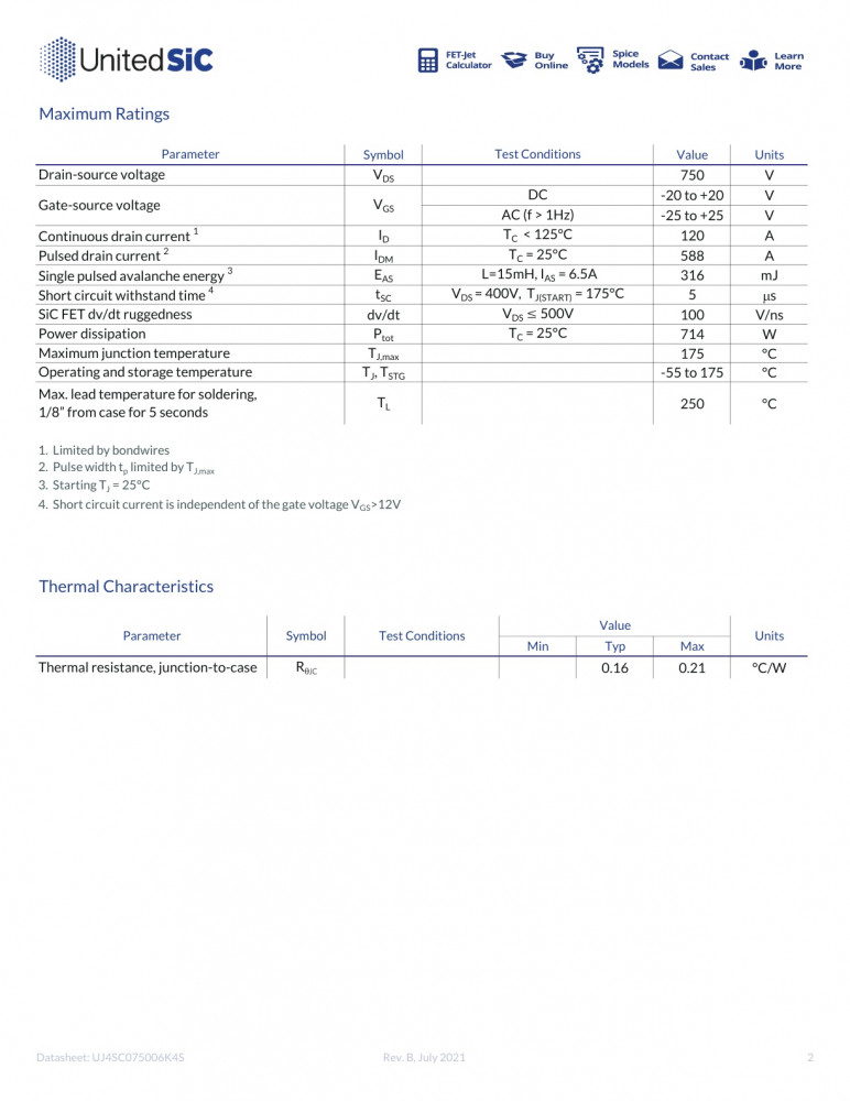 UJ4SC075006K4S datasheet page 2