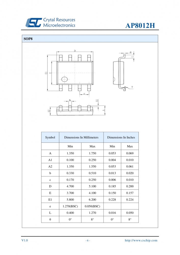 AP8012H datasheet page 6