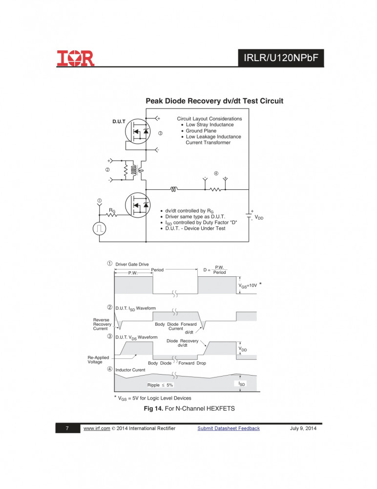 IRLR120NTRPBF datasheet page 7