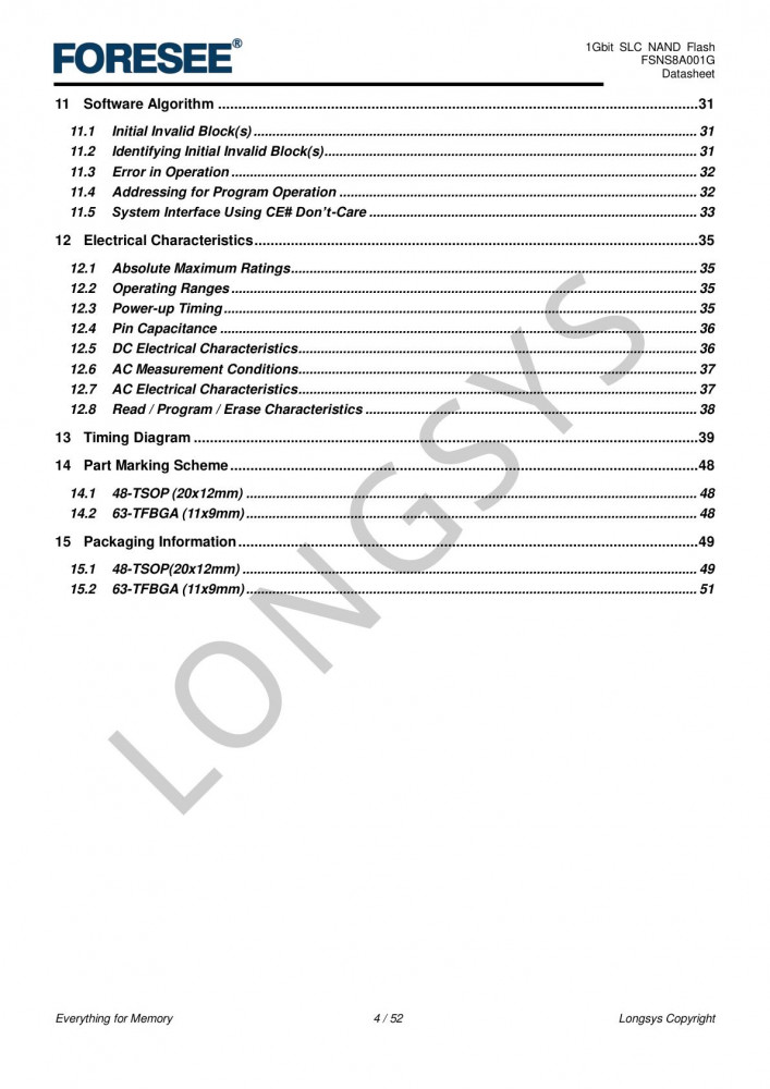 FSNS8A001G datasheet page 4
