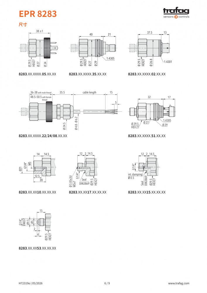 Trafag 8283 datasheet page 6
