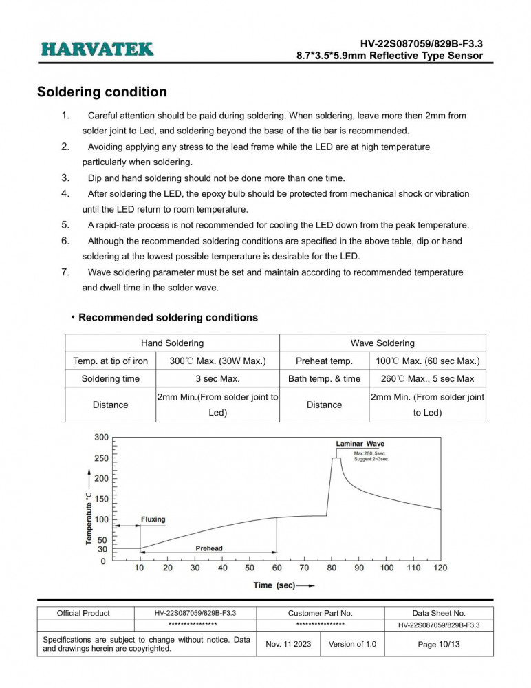 HV-22S087059/829B-F3.3 datasheet page 10