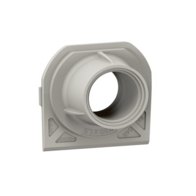 Plexo - Cable gland 1 entry ISO20 - M20 threaded replacement fitting - UV-resistant plastic for outdoor use - Grey for sale