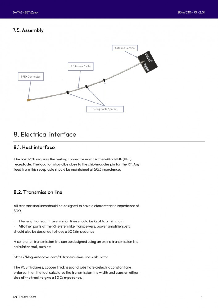 Zenon datasheet page 8