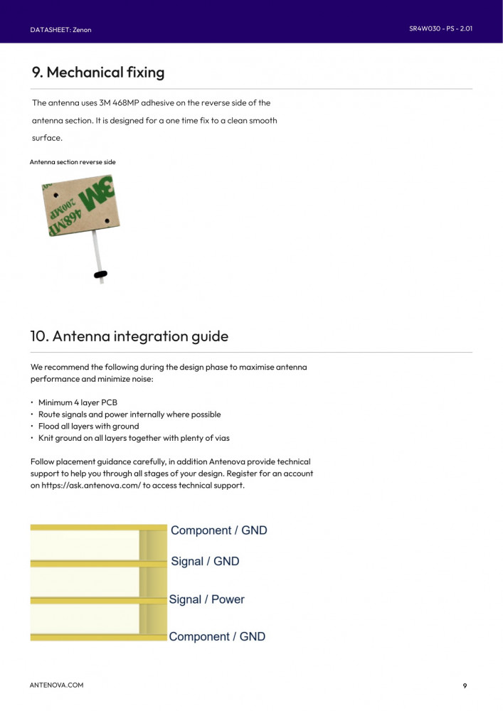 Zenon datasheet page 9