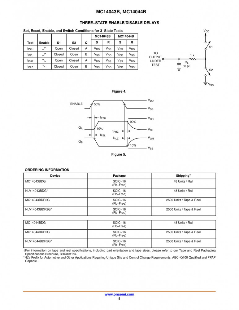 MC14043B datasheet preview, page 5