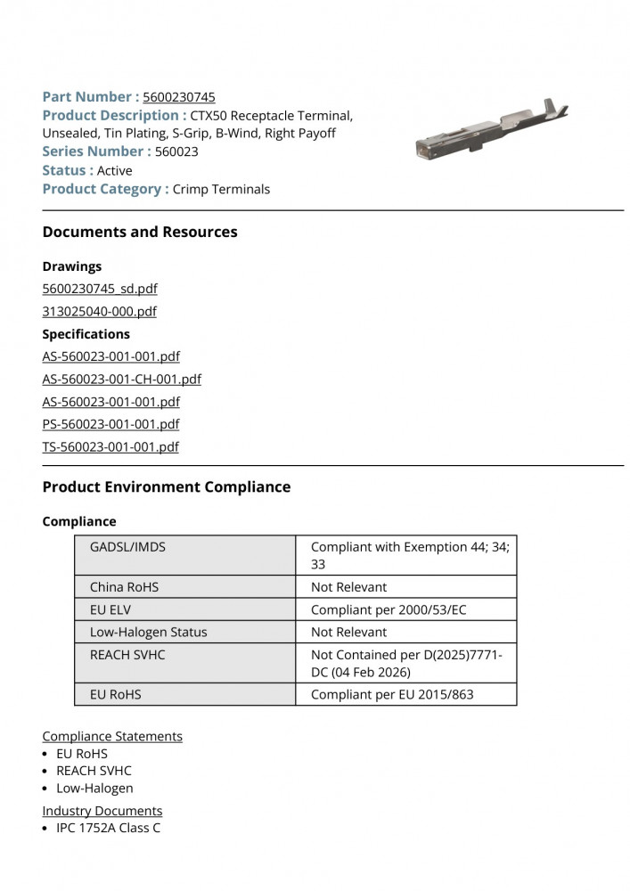 5600230745 technical document preview, page 1