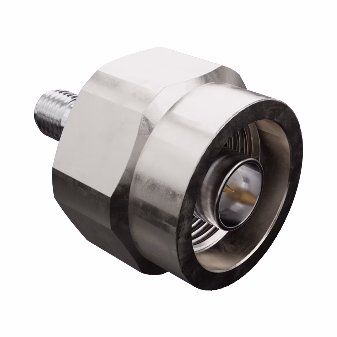 N Plug-to-SMA Jack, Between-Series Adapter, One Piece Per Bag, 50 Ohms for sale