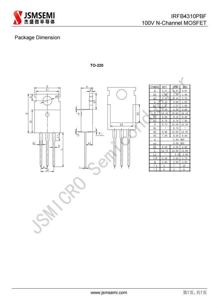 IRFB4310PBF datasheet page 7