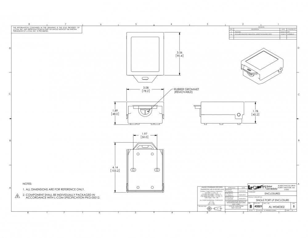 AL-CAT5SJW technical document page